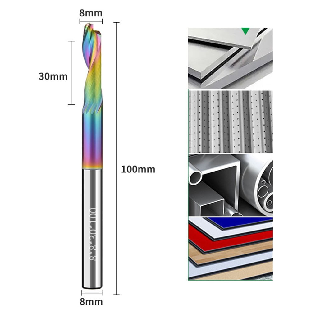 BTOER Colorful Single-edge Aluminum Milling Cutter Aluminum Alloy ...