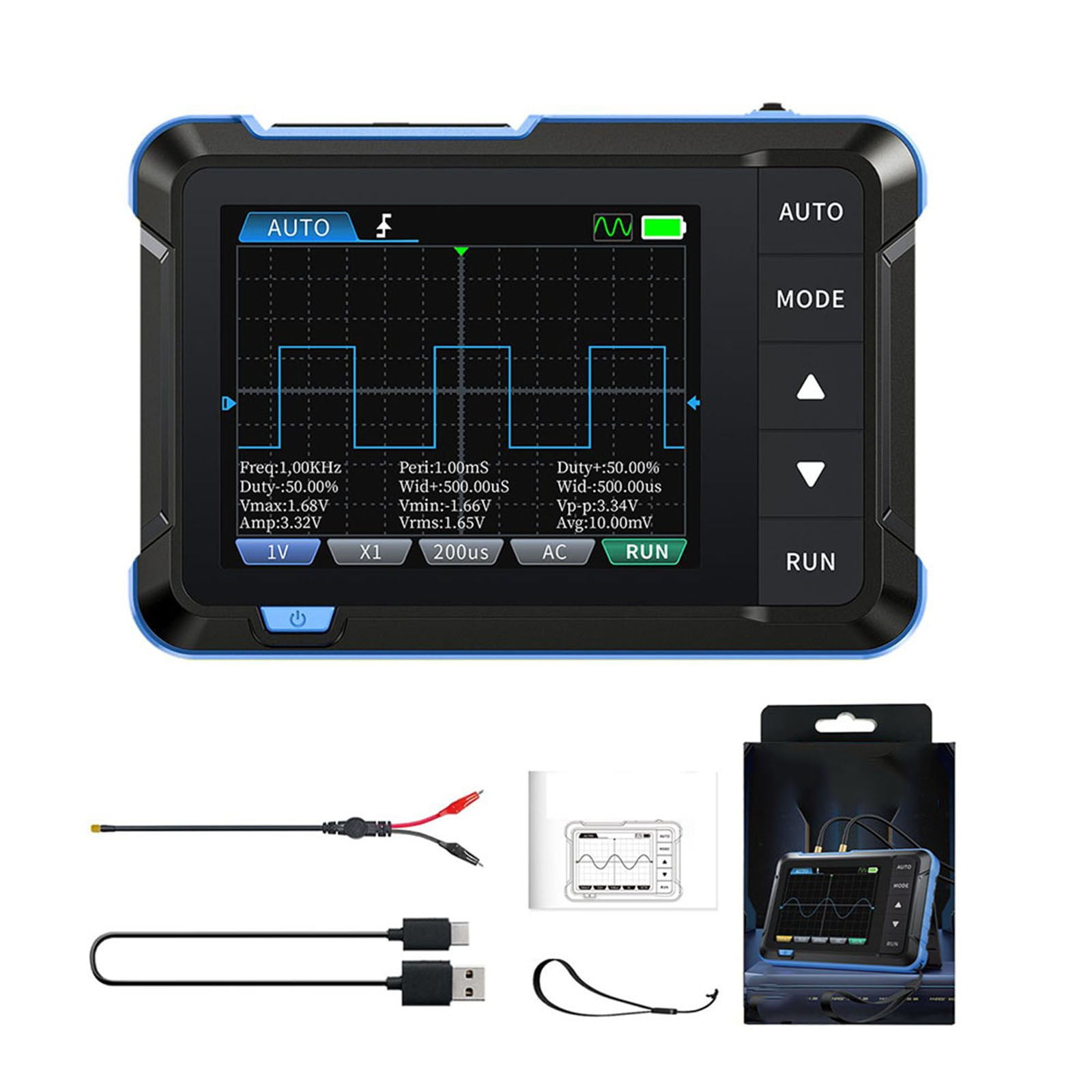 BTOER DSO153 Handheld Small Beginner Oscilloscope Portable Digital ...