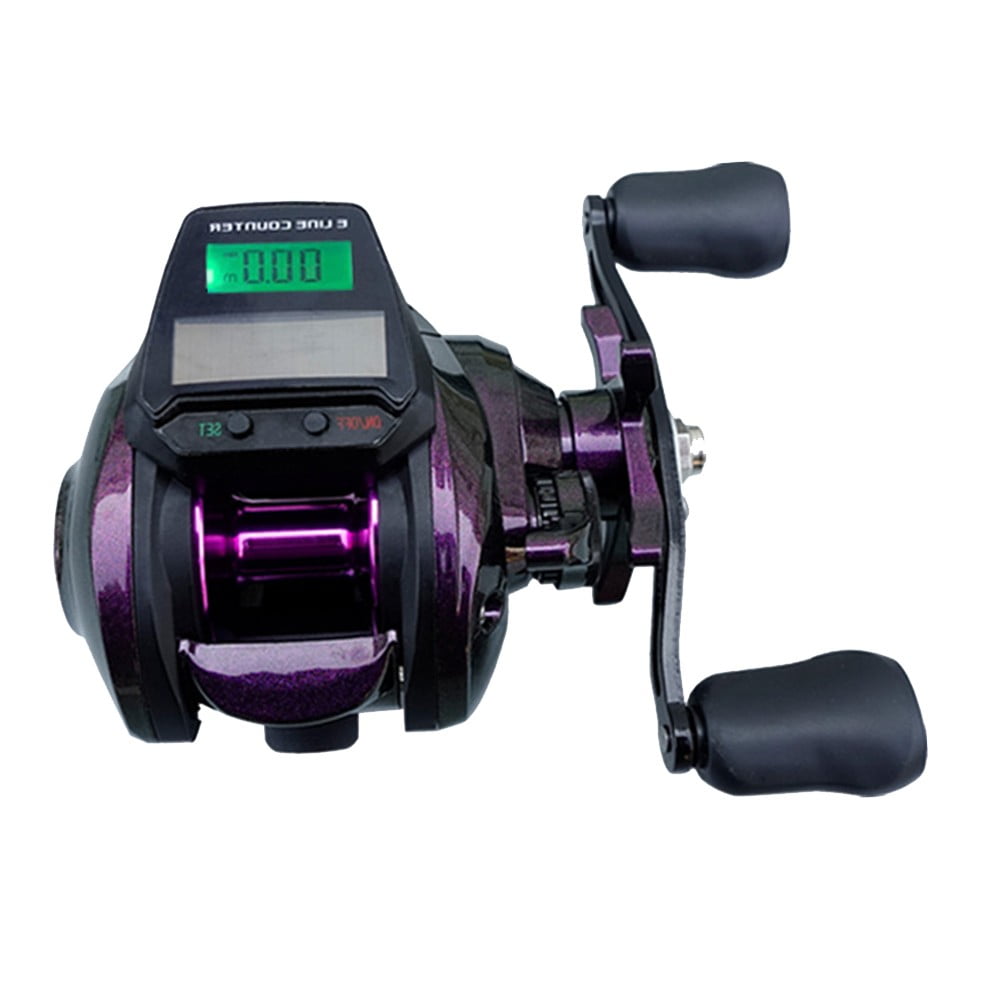 BTOER Digital Fishing Baitcasting Reel Rechargeable Backlighting ...