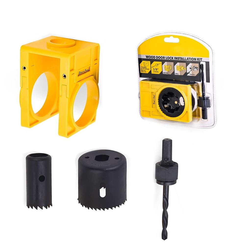 BTOER Door Lock Installation kit Carbon Steel Hole cutter for Wooden ...