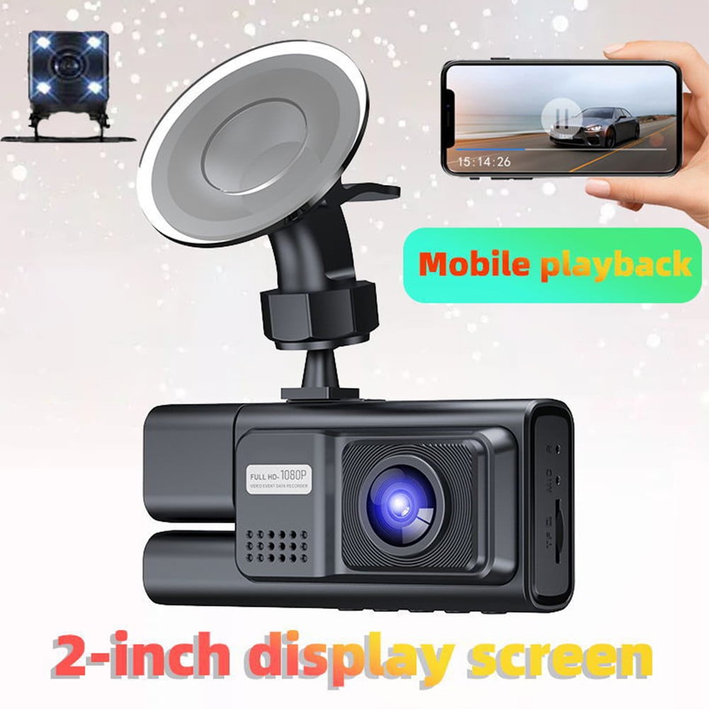 BTOER Dual Lens Dash Cam For Car Dvr with 1080P GPS WIFI Car Camera ...