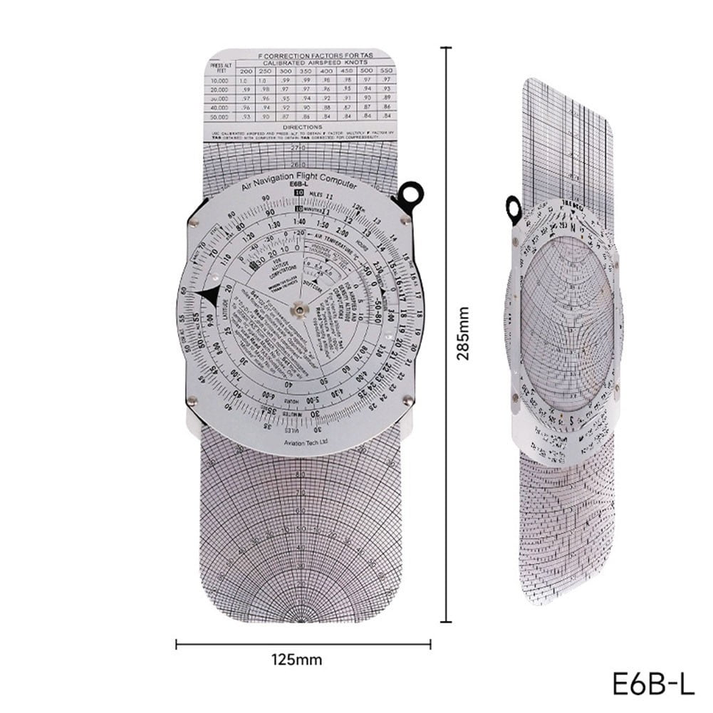 BTOER E6B flight computer aviation plotter circular slide rule for aviation training - Walmart.com