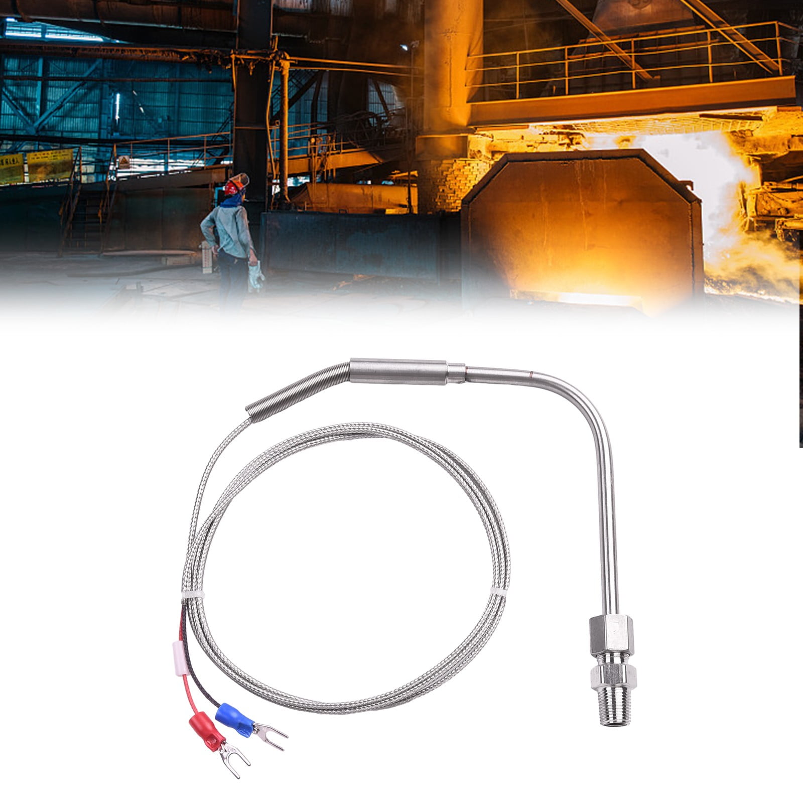 BTOER EGT Temperature Sensors Thermocouple K Type For Motor Exhaust Gas ...