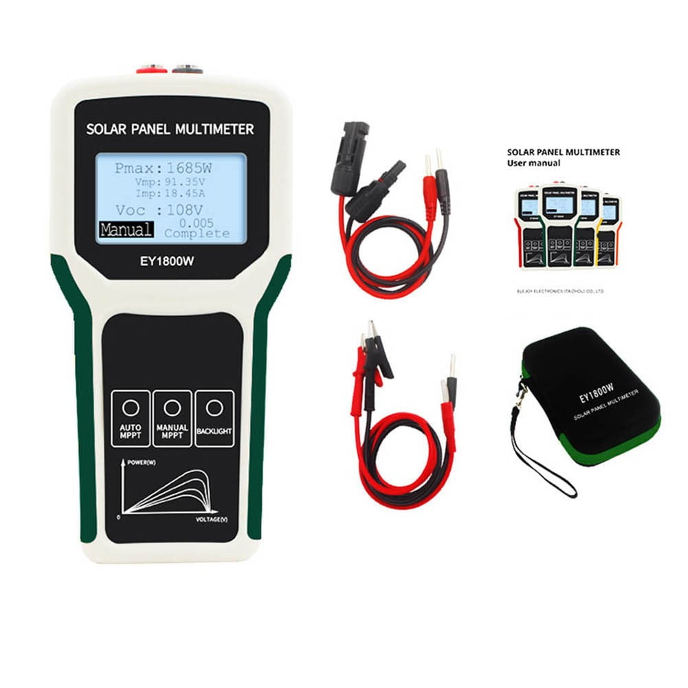 BTOER EY-1800W for Solar Panel Tester and MPPT Multimeter Photovoltaic ...