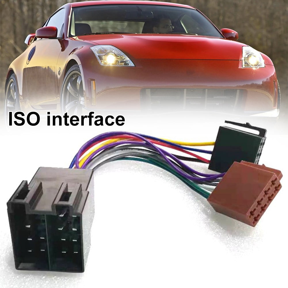 BTOER Easy to Install Car Radio ISO Adapter Extended Conversion Cable ...
