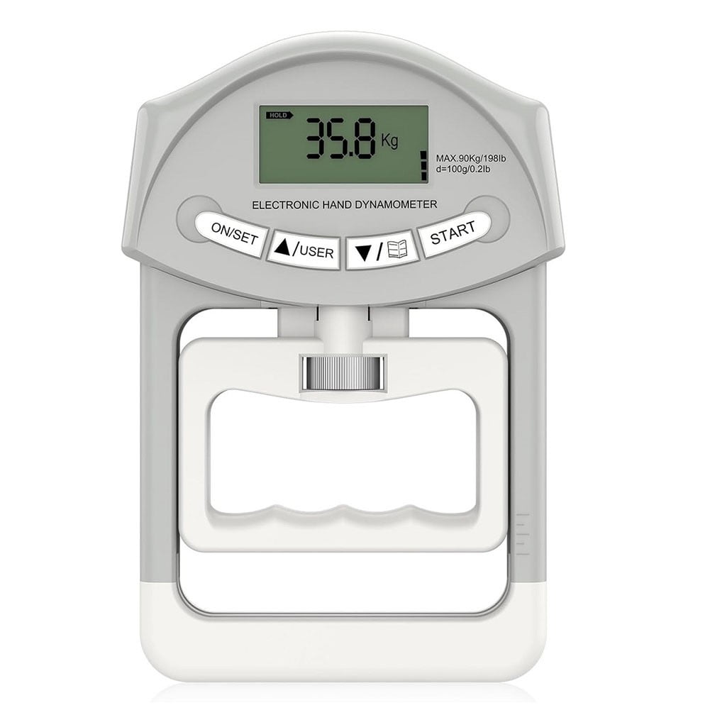 BTOER Electronic Hand Dynamometer 90 kg/200 lbs Capacity Range Hand ...