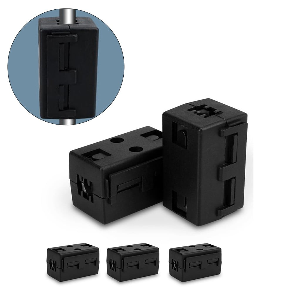 BTOER Ferrite Ring Core Black Clip-On Square Ferrite Core Noise ...