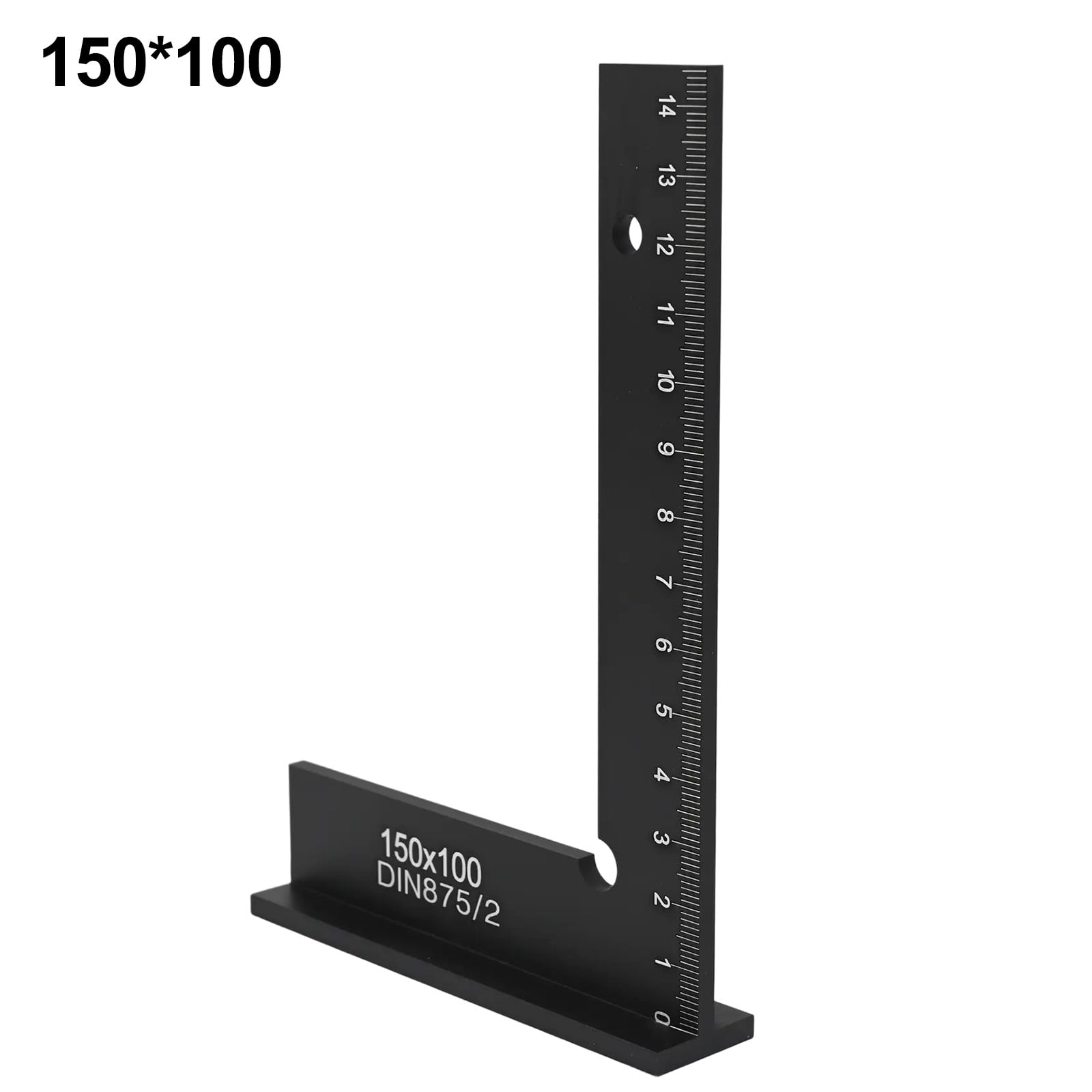 BTOER Flat Edge Square Ruler 90 Degree Woodworking Right Angle Ruler ...