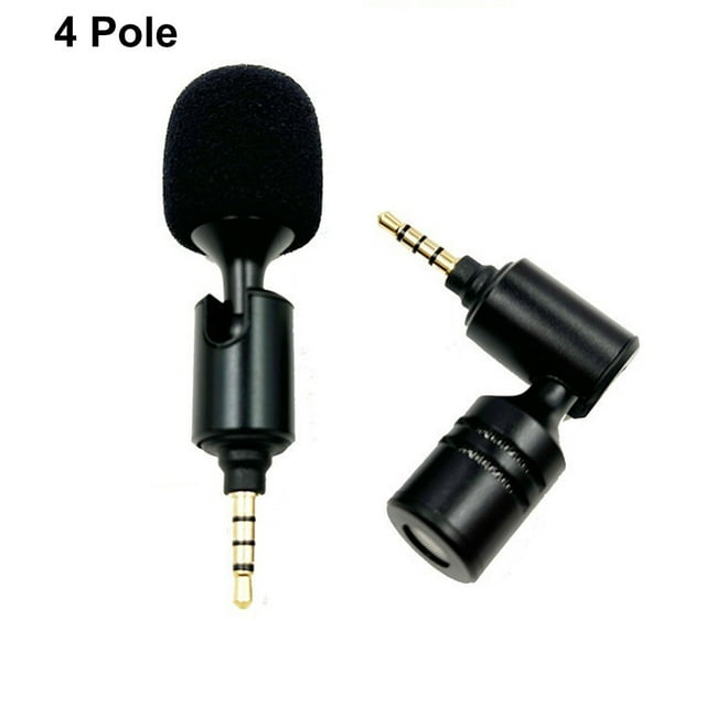 BTOER Flexible Mini Microphone Straight 3.5mm 2/3/4Pole Wireless ...