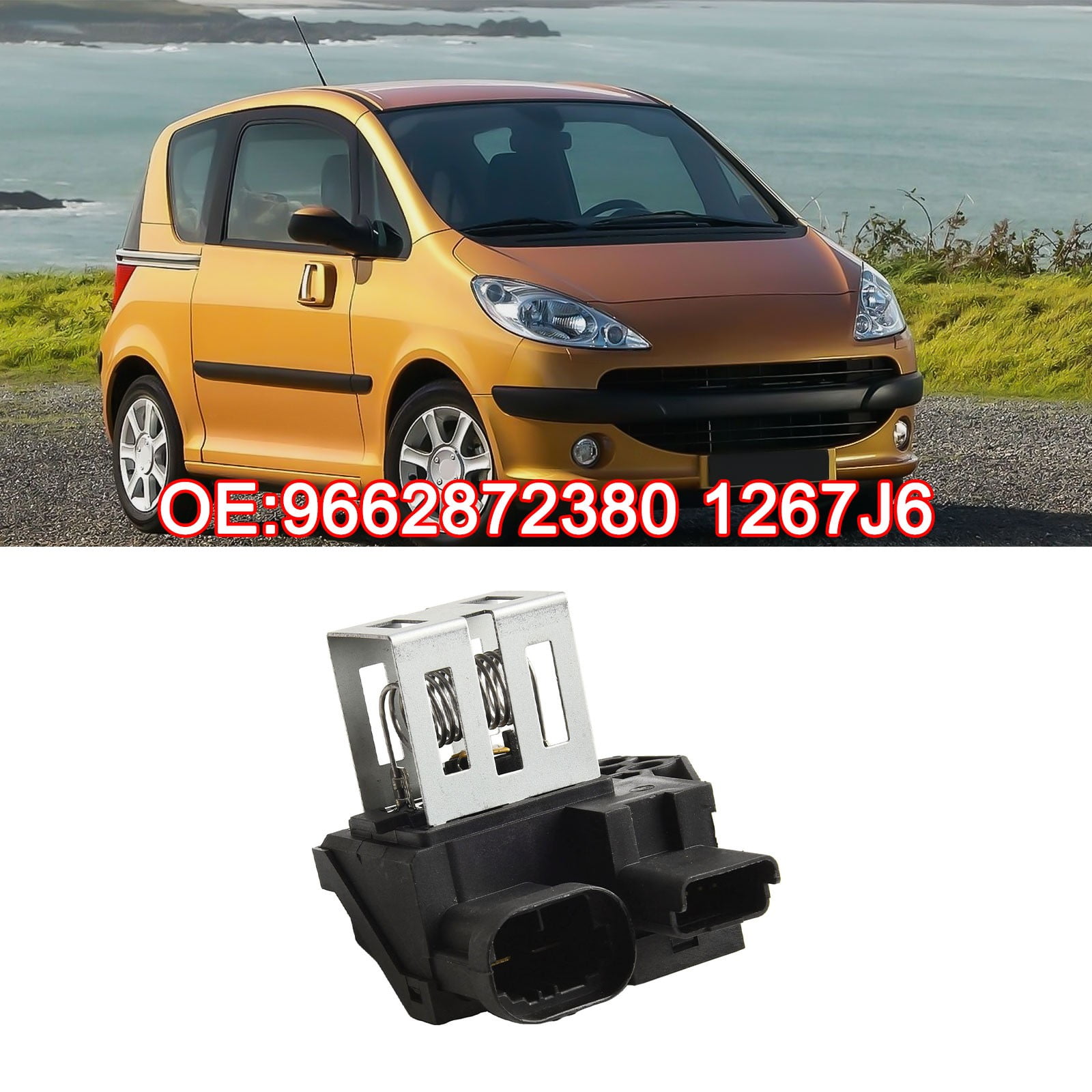 BTOER For C2 C3 for C4 207 New black Cooling Radiator Motor Relay Fan ...