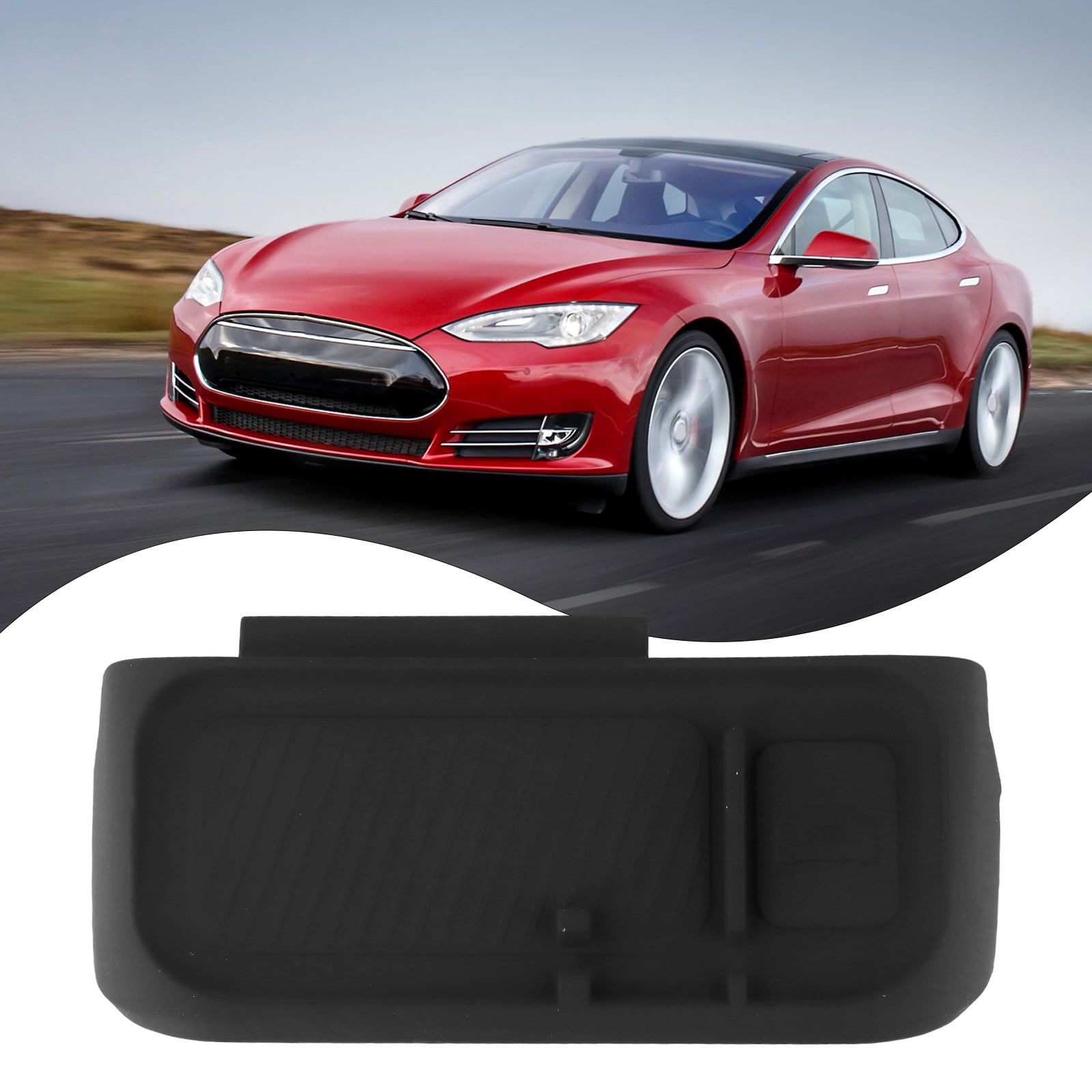 BTOER For Tesla For Model 3 Central Control Screen Storage Box Silicone ...