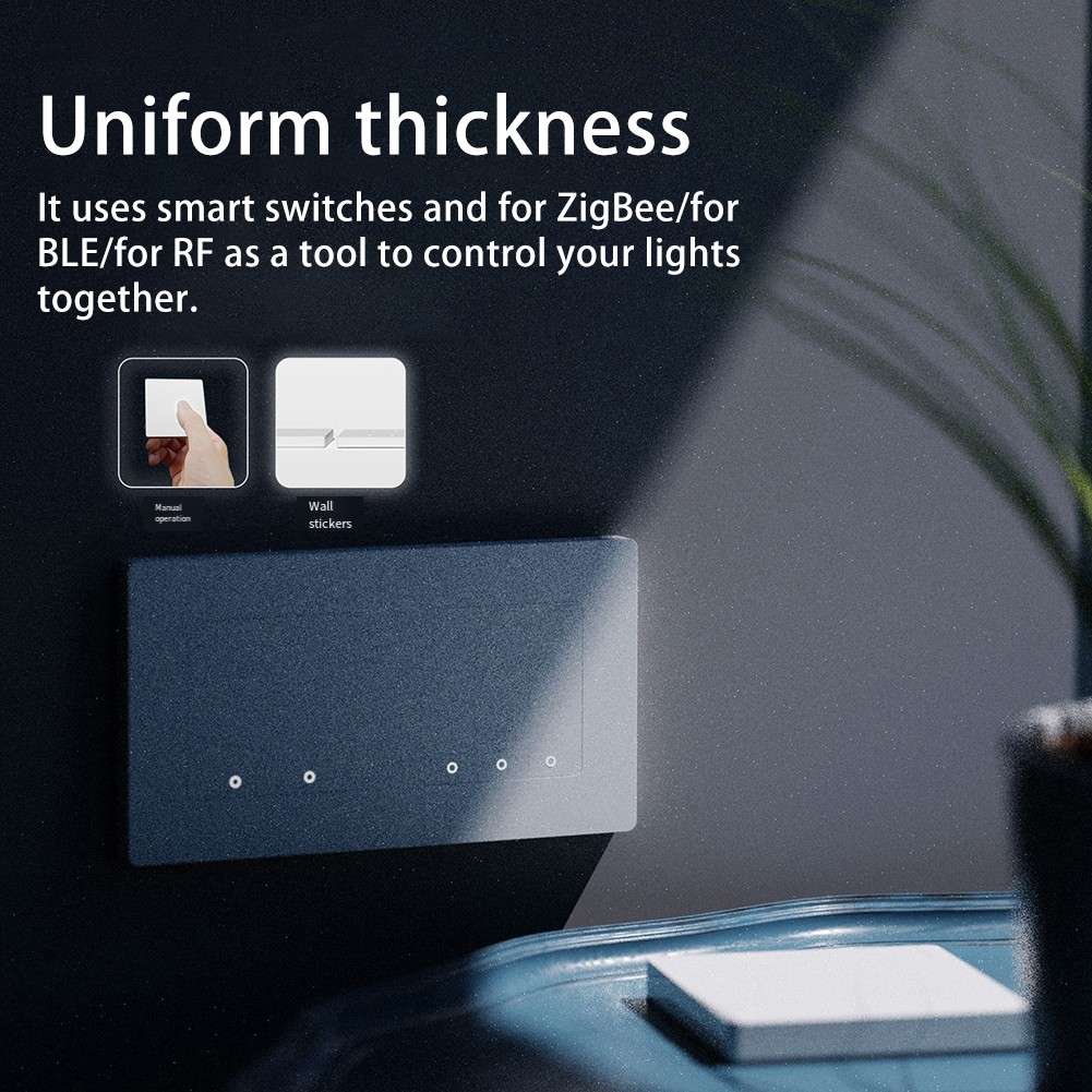 BTOER For Zigbee Smart Light Control Switch Single Neutral Fire 10A ...