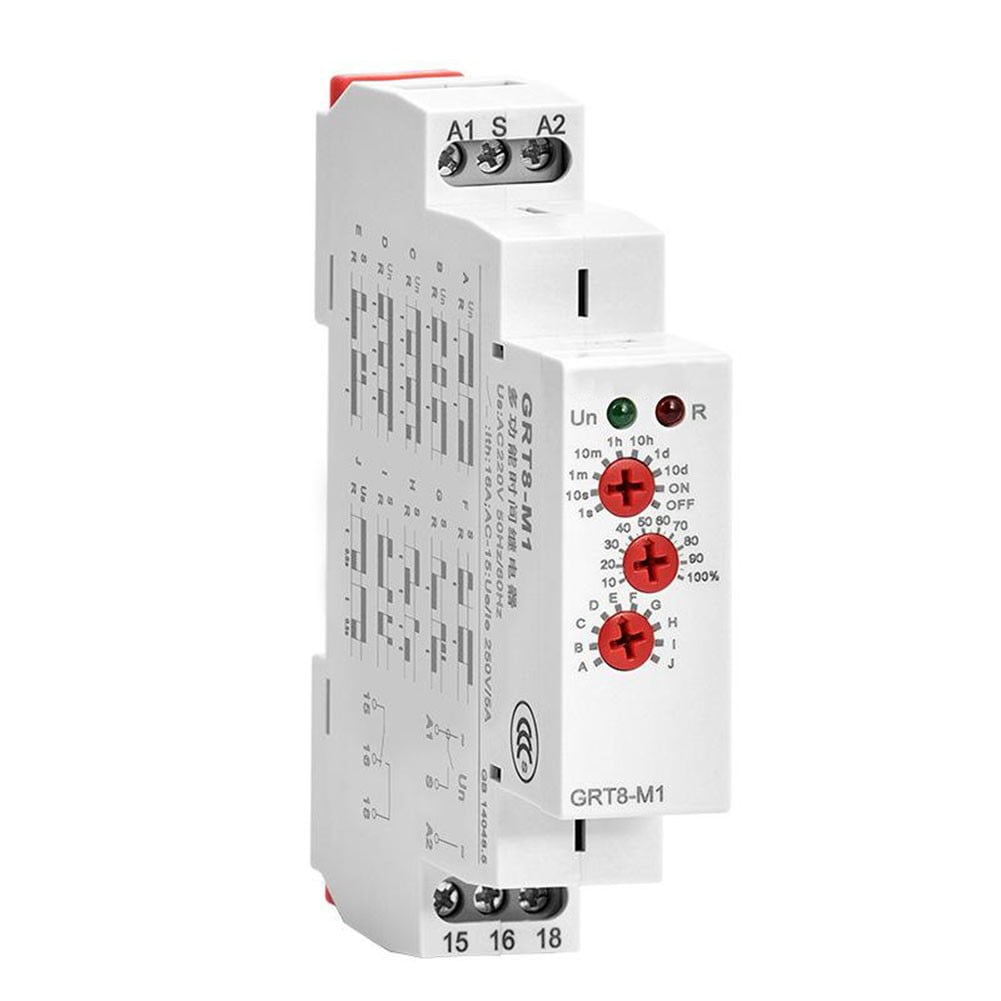 BTOER GRT8-M1 Multifunction Time Relay with 10 Functions DIN Delay Time ...