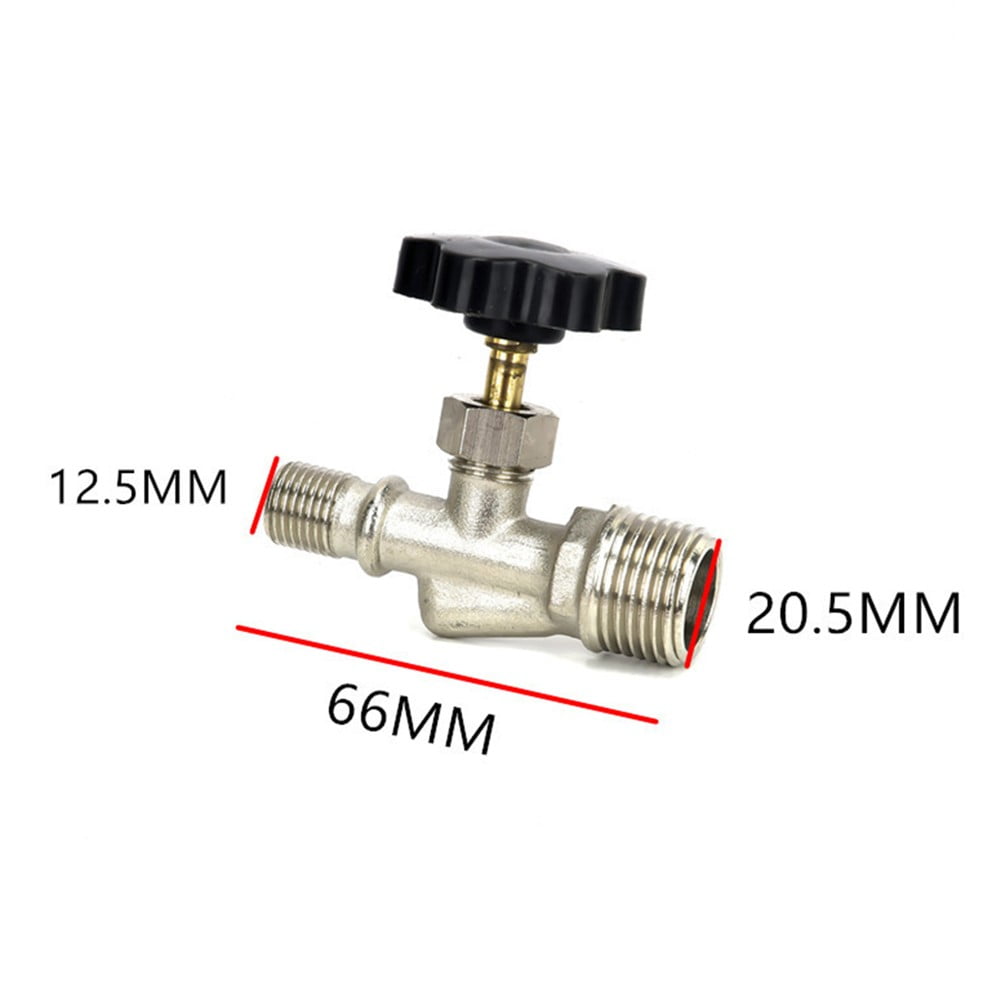 BTOER Gas Valve Male Thread Air Compressor Parts Joint Pipe Needle ...