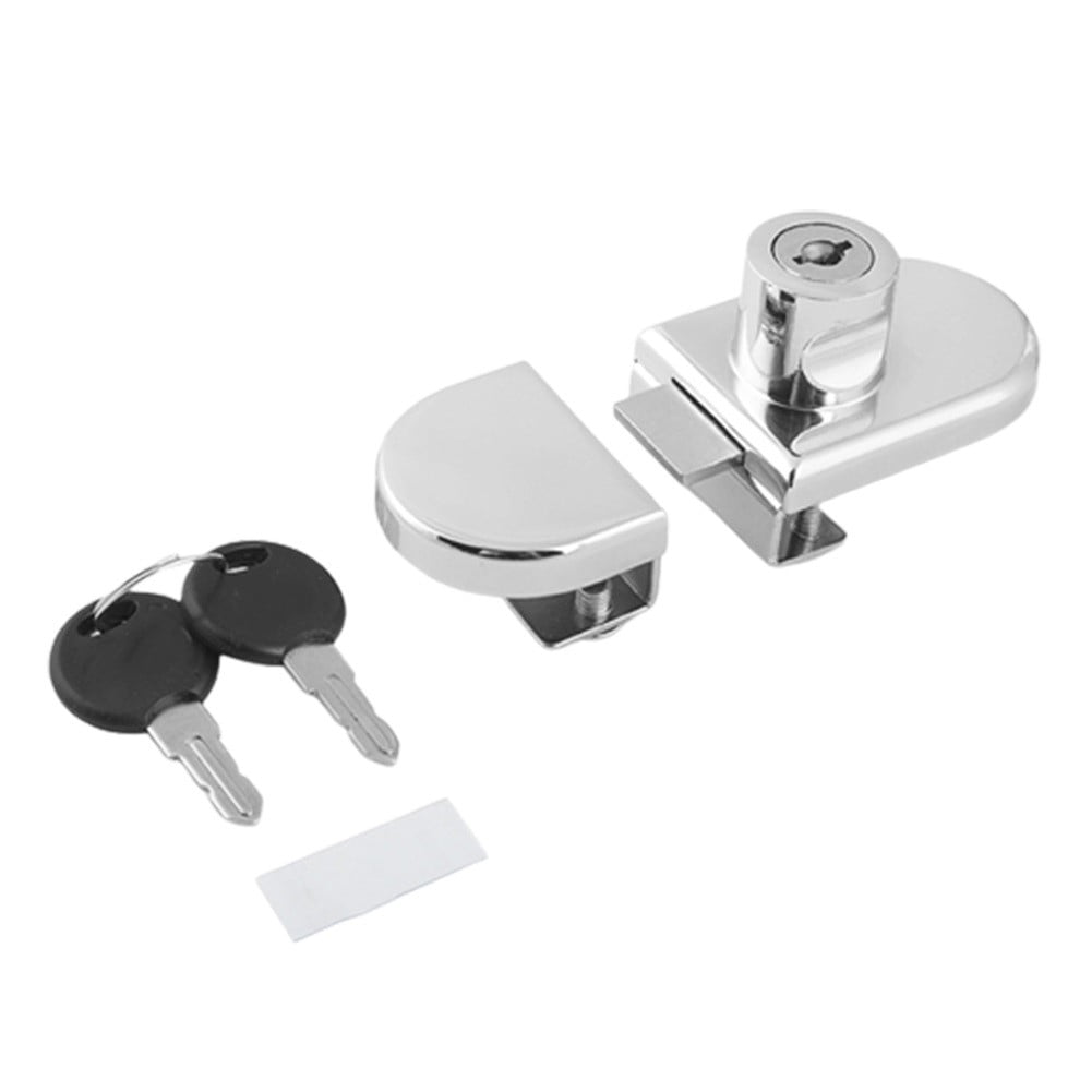 BTOER Glass Door Lock Punch-free Display Cabinet Double Door Lock Keys ...