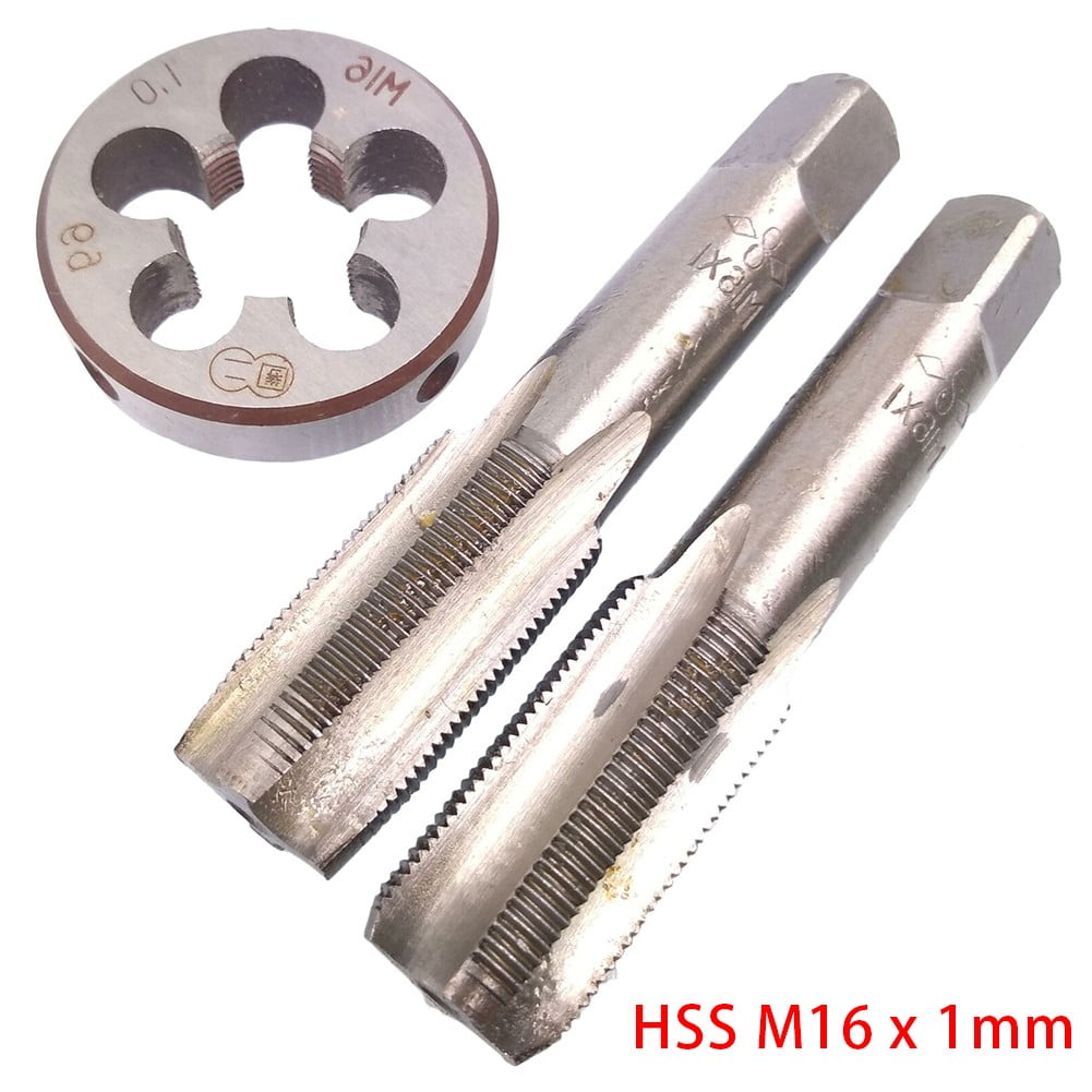 BTOER HSS x 1mm Taper& Tap& x 1mm Die Metric Thread Right Hand ...