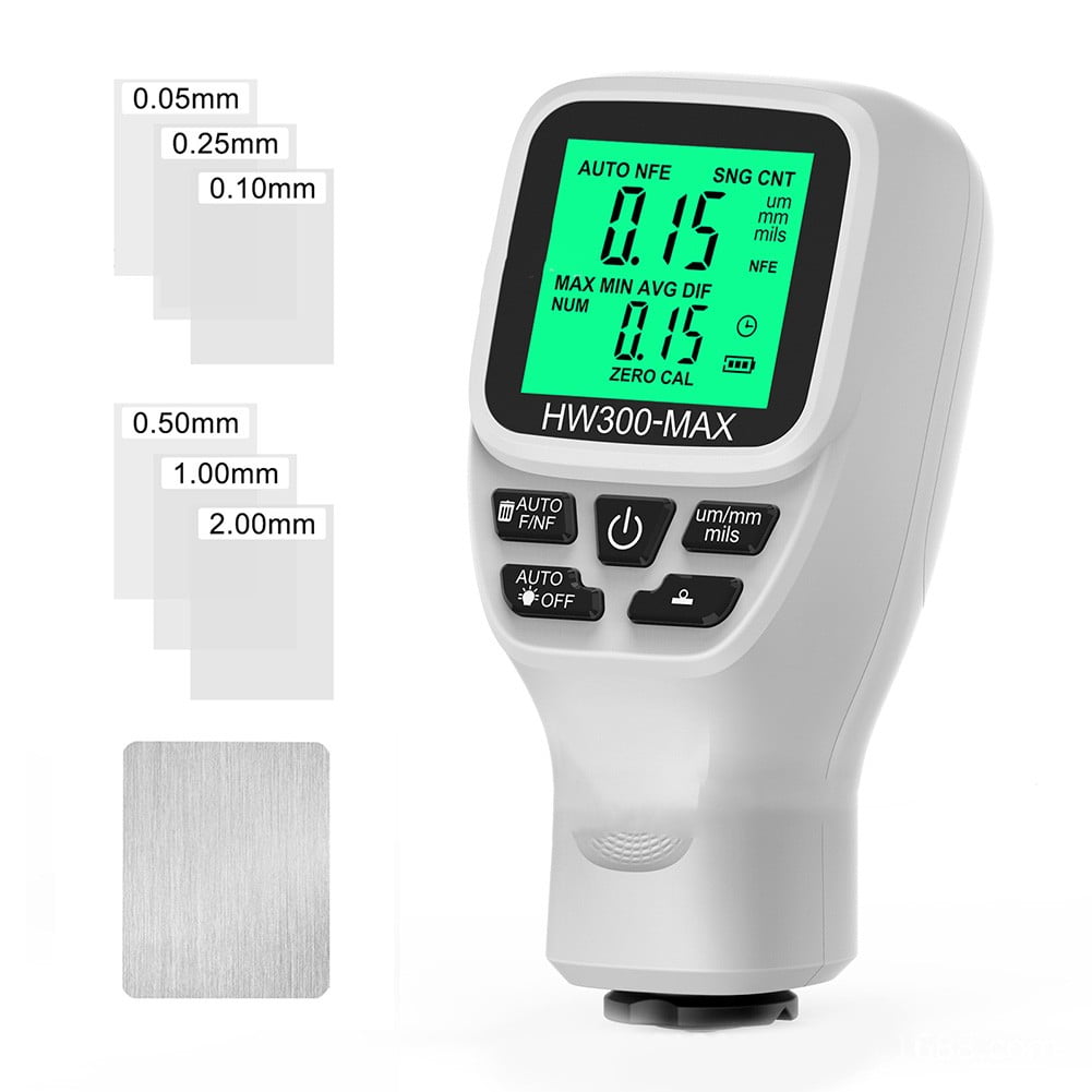 BTOER HW300-MAX Digital Car Paint Coating Thickness Gauge Tester Tools ...