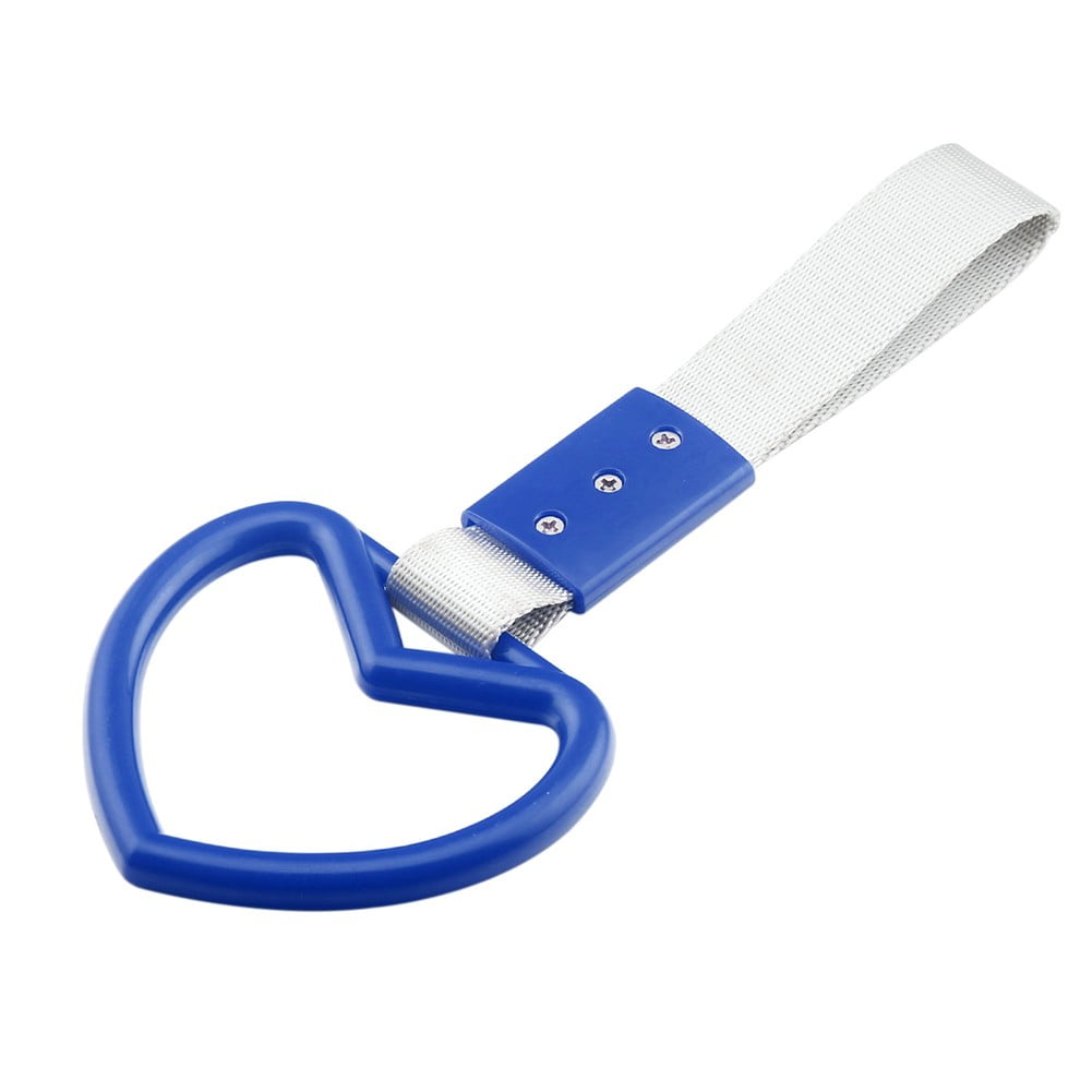 BTOER Heart shaped Car Electrostatic Strap Decorative Hanging Ring Rear ...