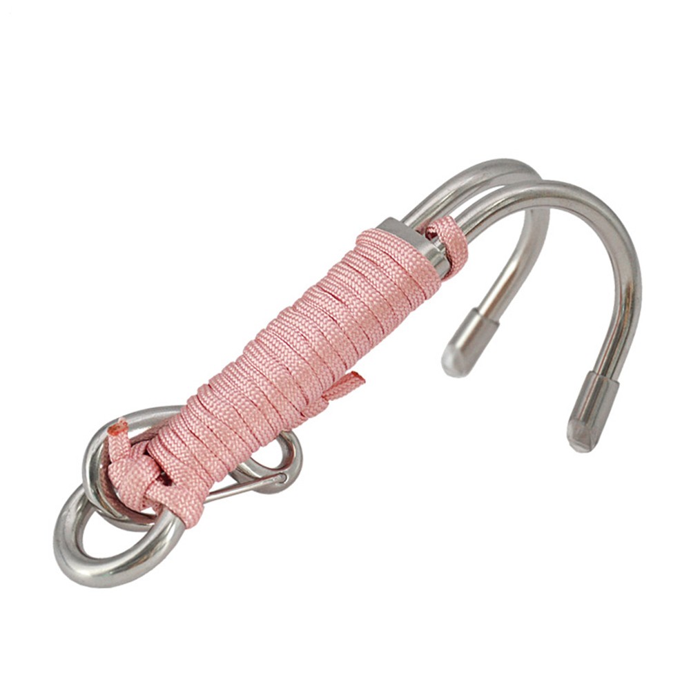 BTOER Heavy Duty Stainless Steel Drift Hook Dual Head with Spiral Coil ...