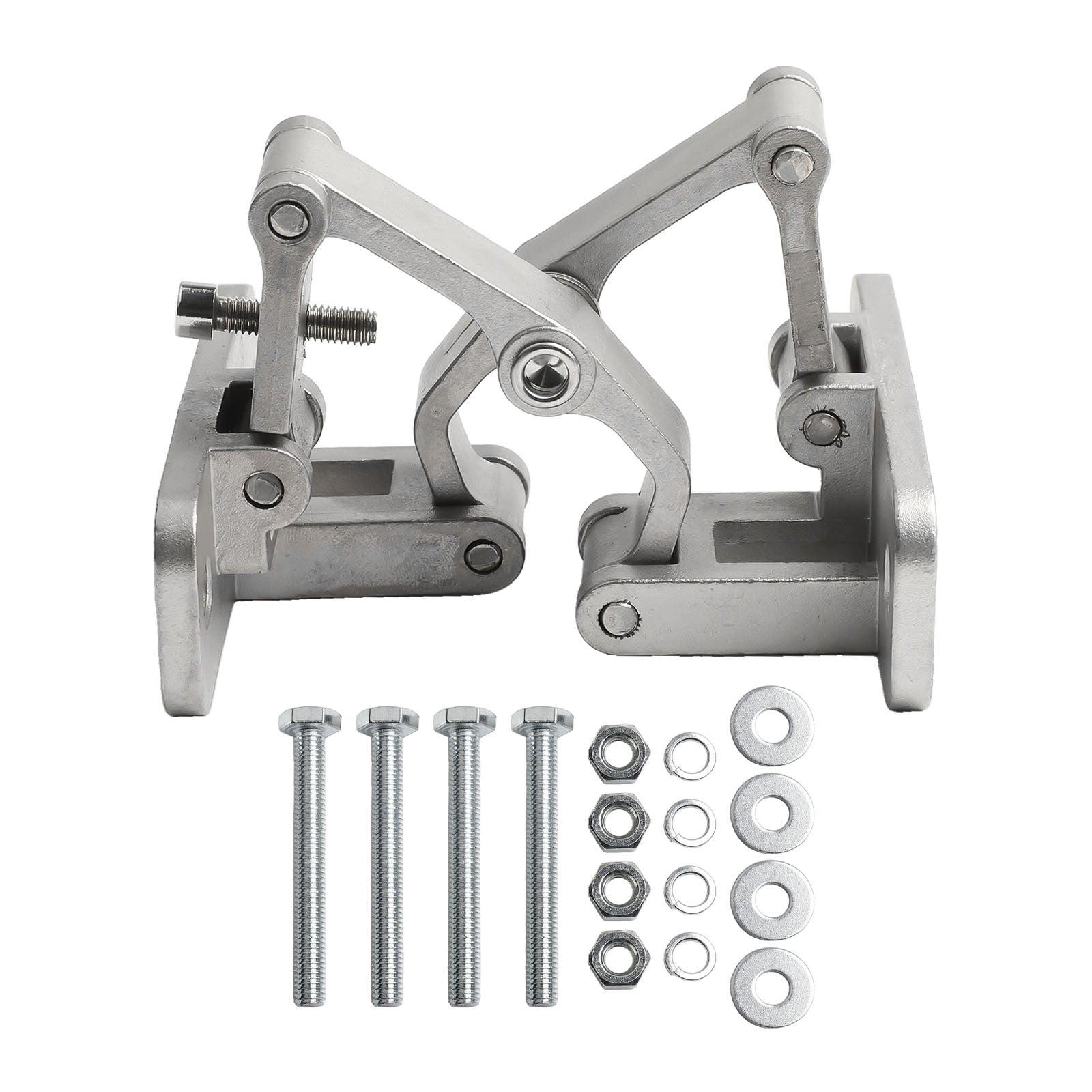 BTOER Heavy Duty Stainless Steel Stone Door Hinge Open Invisible Fire ...