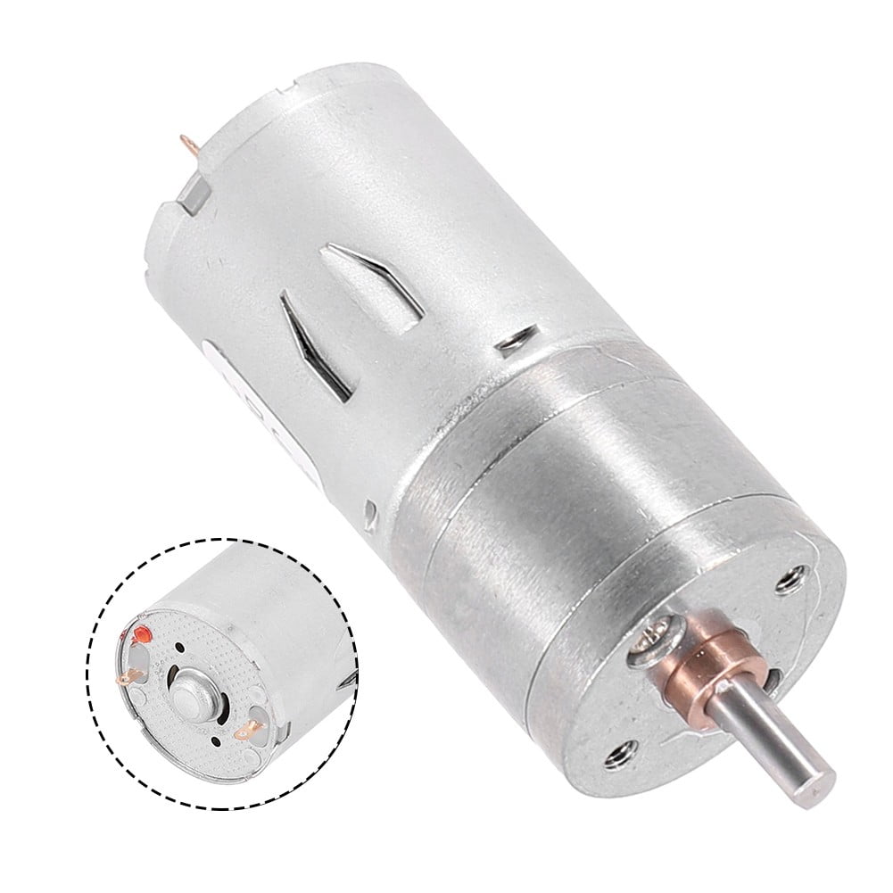 BTOER JGA25-370 24V Geared Motor DC Motor Electric Gear Motor High ...