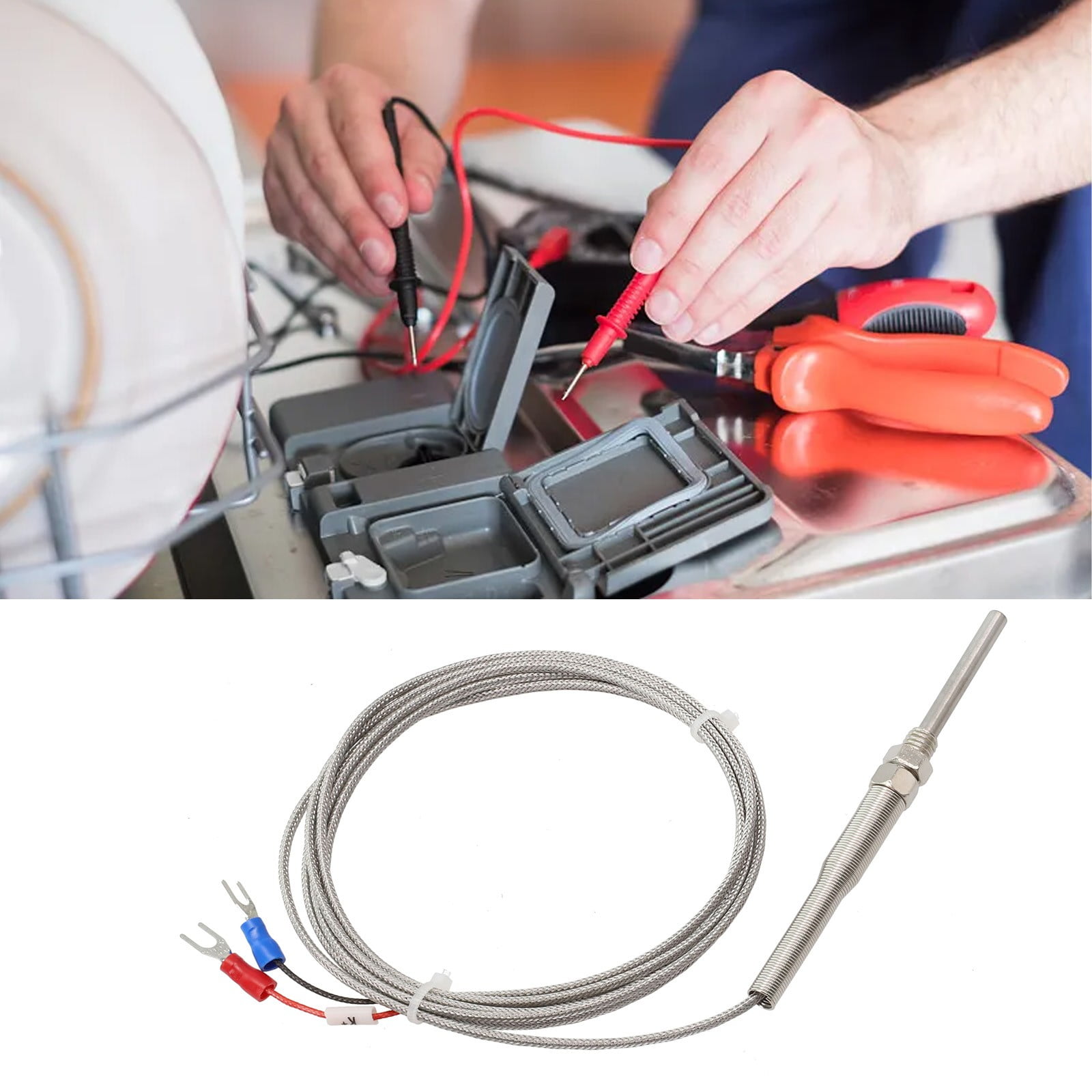 BTOER K-Type Thermocouple Probe Temperature Sensor Controller Sensor ...