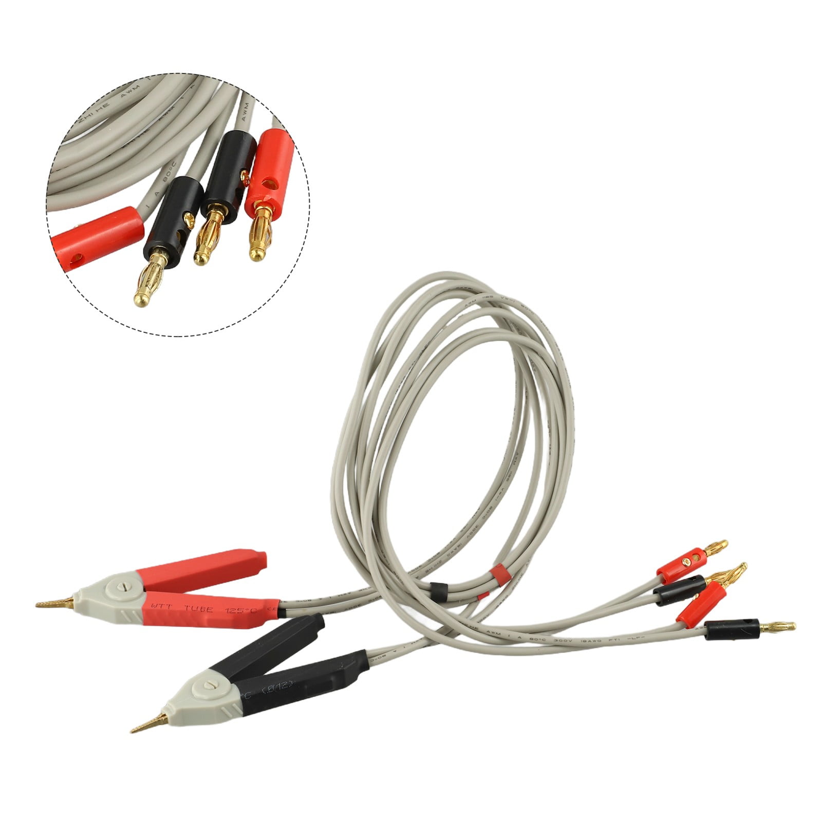 BTOER LCR Meter Test Cable Terminal Kelvin Clip Wires with Banana ...