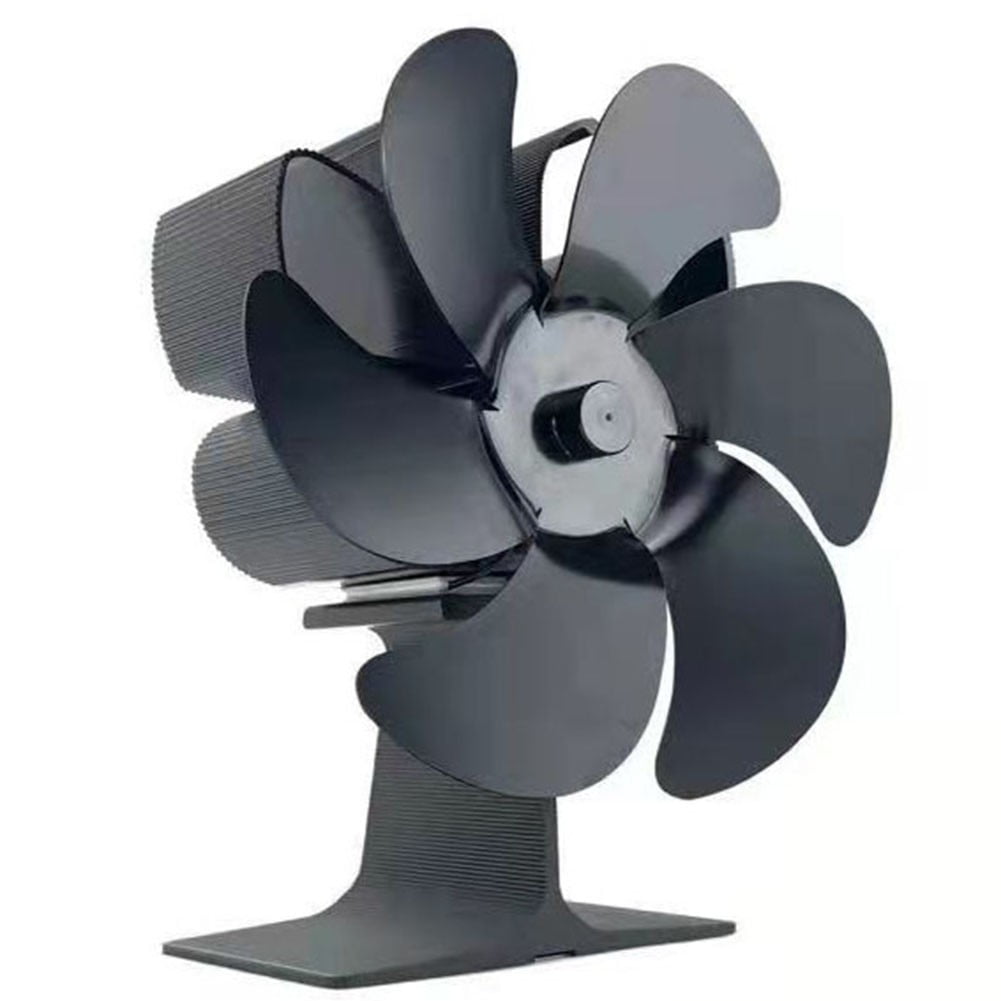 BTOER Log Burner Fan, 6 Blade Stove Fan, Silent Operation Fan for Wood ...