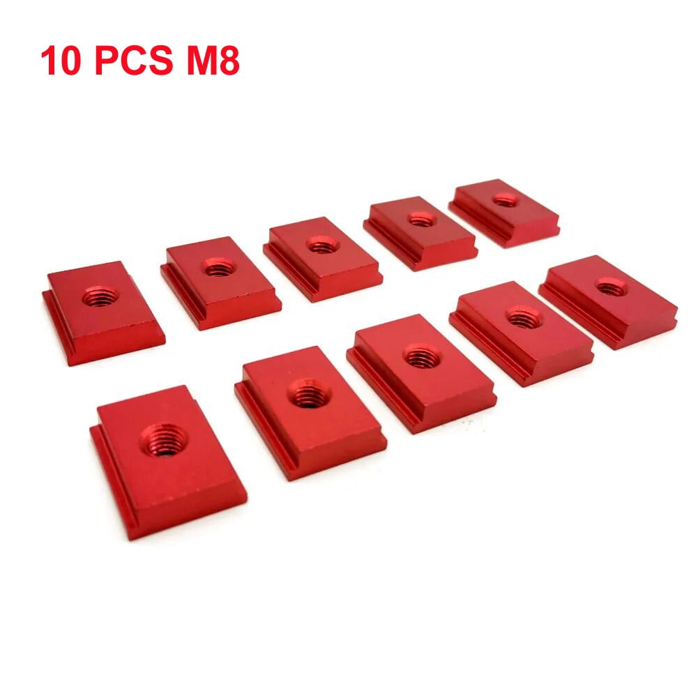 BTOER M6 M8 T-track Slider Aluminum Alloy Slot Nut workbench Router ...