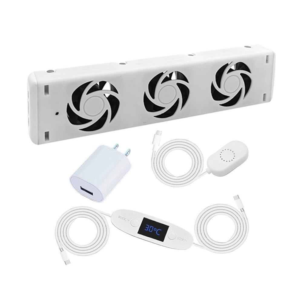 BTOER Magnetic 3-Fan Fireplace Radiator: Smart Cooling for Efficient ...