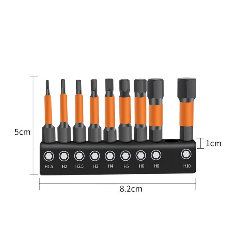 BTOER Magnetic Hex Head Screwdriver Bits Set for Quick and Efficient ...
