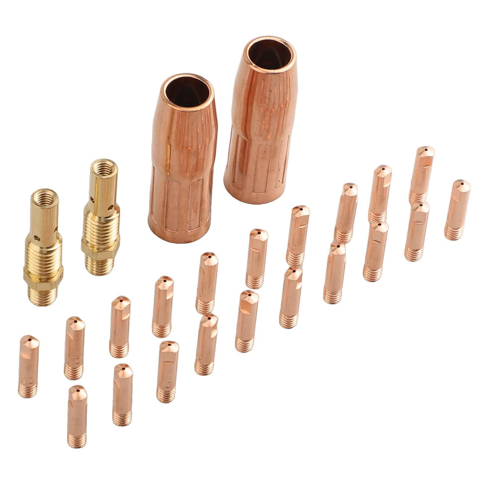 BTOER Mig Welding Machine Accessory Kit:20 Contact Tips 0.035＆2 Nozzle ...