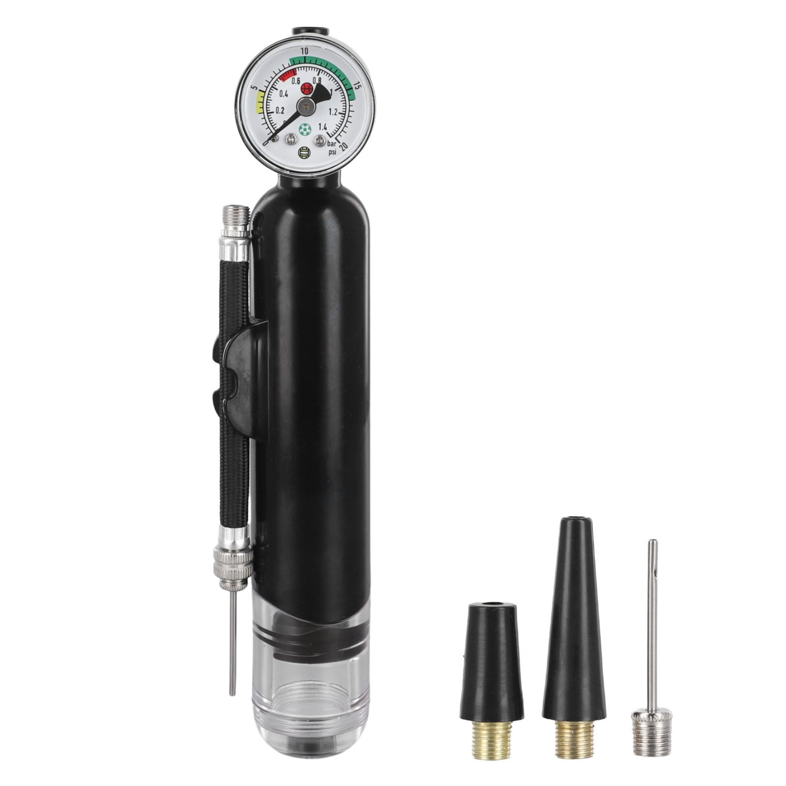 BTOER Multifunctional Ball Inflator With Air Pressure Gauge Portable ...