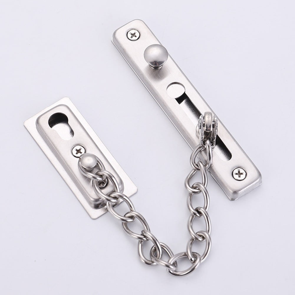 BTOER No punching Door Chain Latch Bolt Restrictor Guard Lock Slide ...