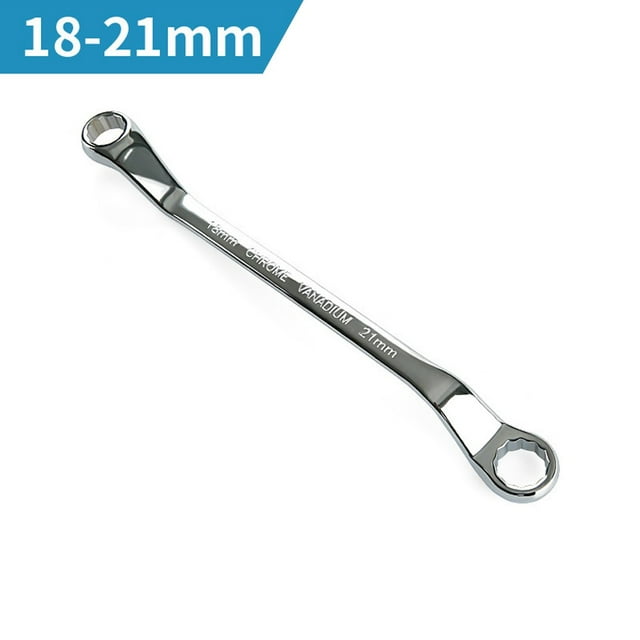 BTOER Offset Box End Wrench Spanners Carbon Steel Metric 45-Degree Long ...
