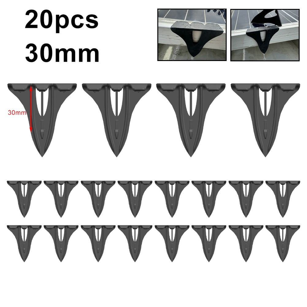 BTOER PV Solar Panel Water Guide Clips Maximize Solar Power Generation ...