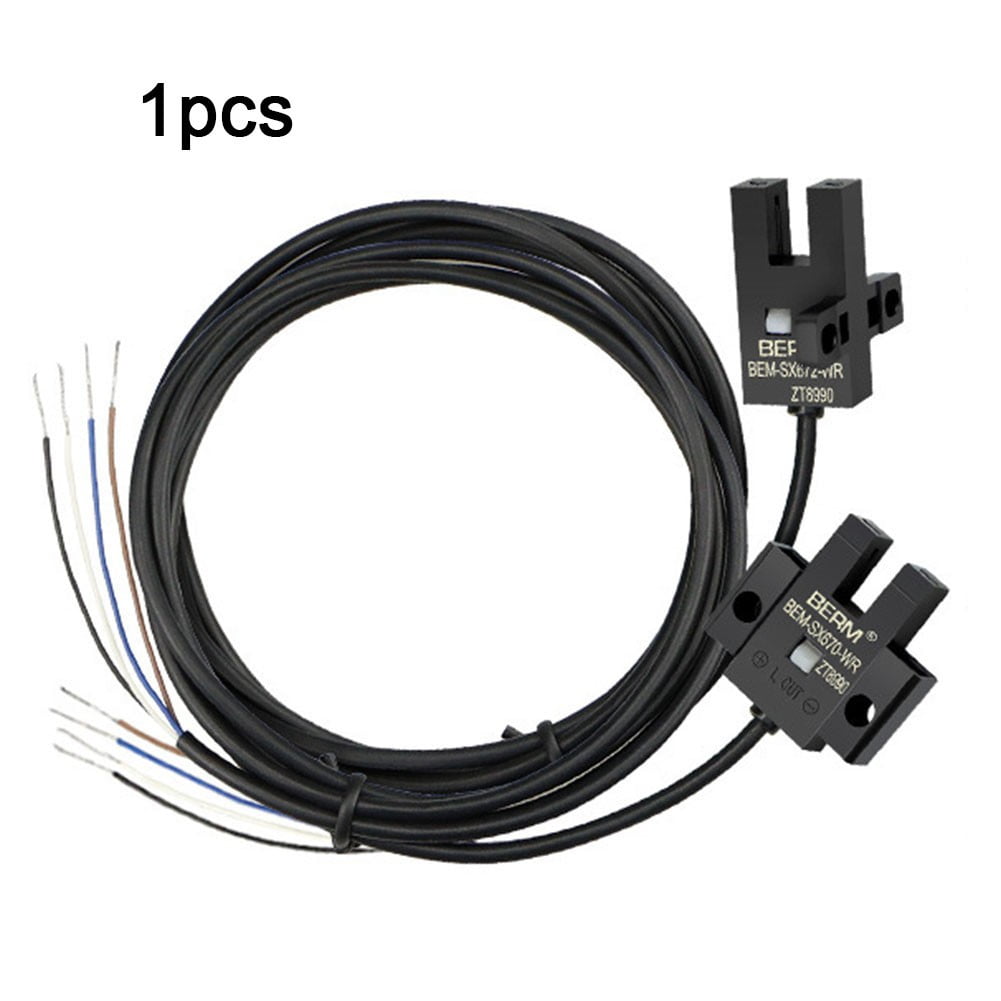 BTOER Photoelectric Switch U-type Sensor Switch With 1m Cable Proximity ...