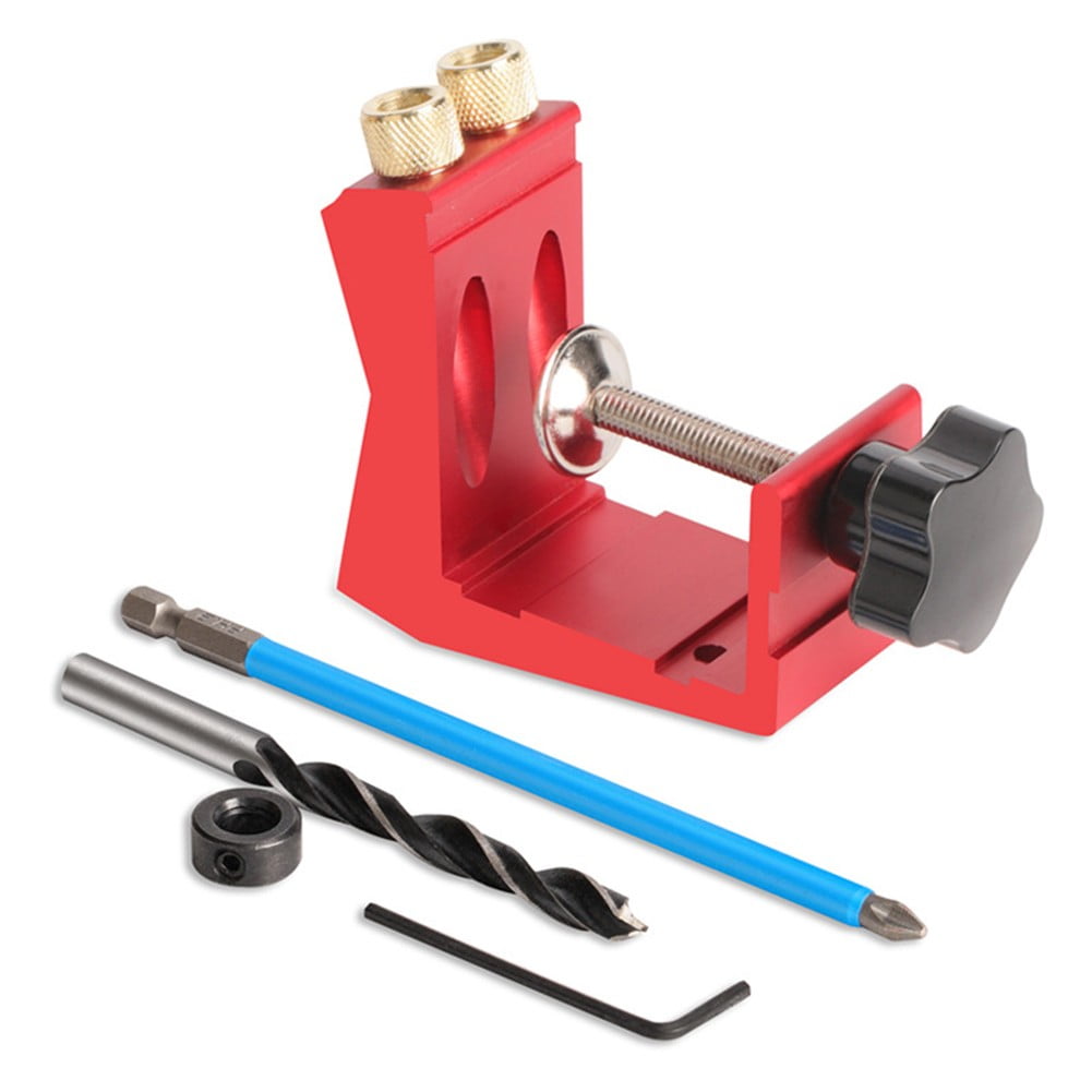 BTOER Pocket Hole Jig Kit With Screw, Clamp, Drill Guide, And Oblique ...