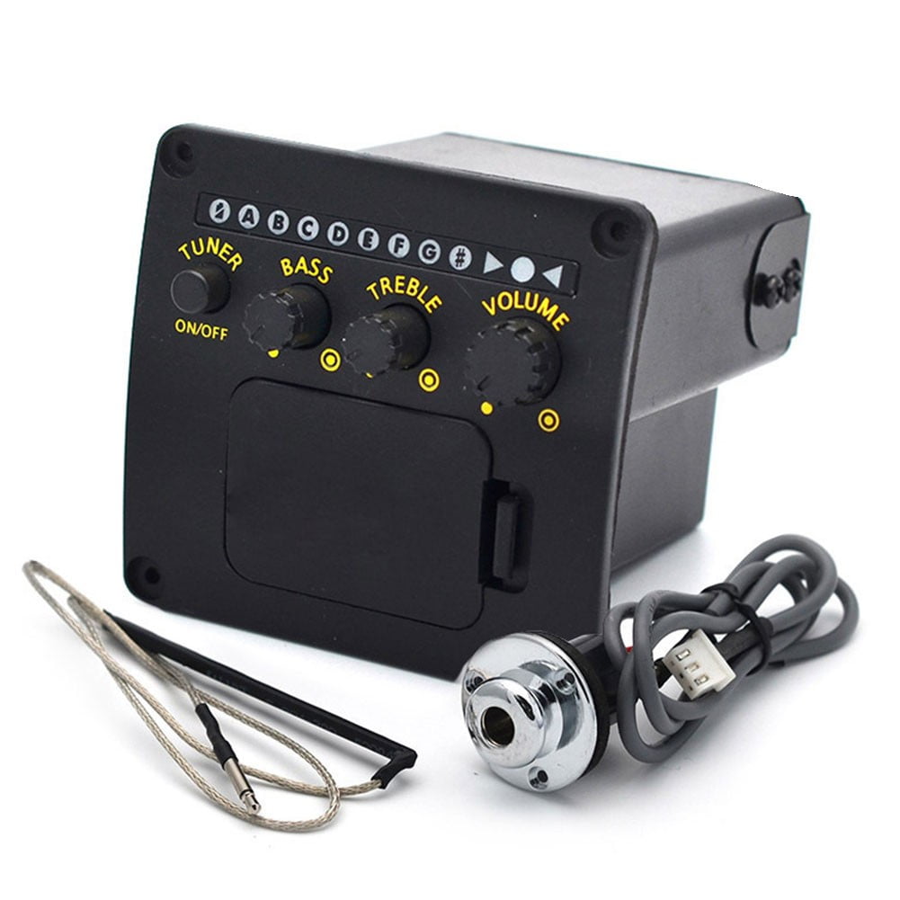 BTOER Professional Acoustic Guitar Preamp EQ Equalizer Pickup With ...
