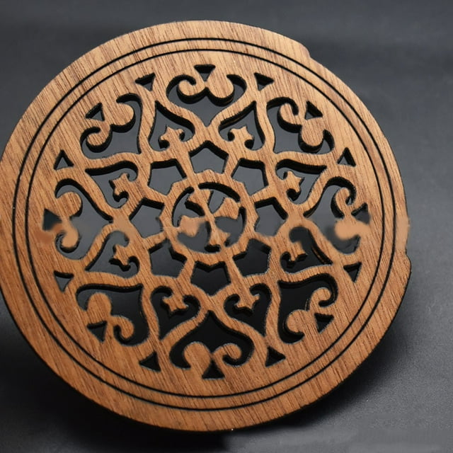 BTOER Professional Acoustic Guitar Soundhole Cover Wooden Folk Guitar ...