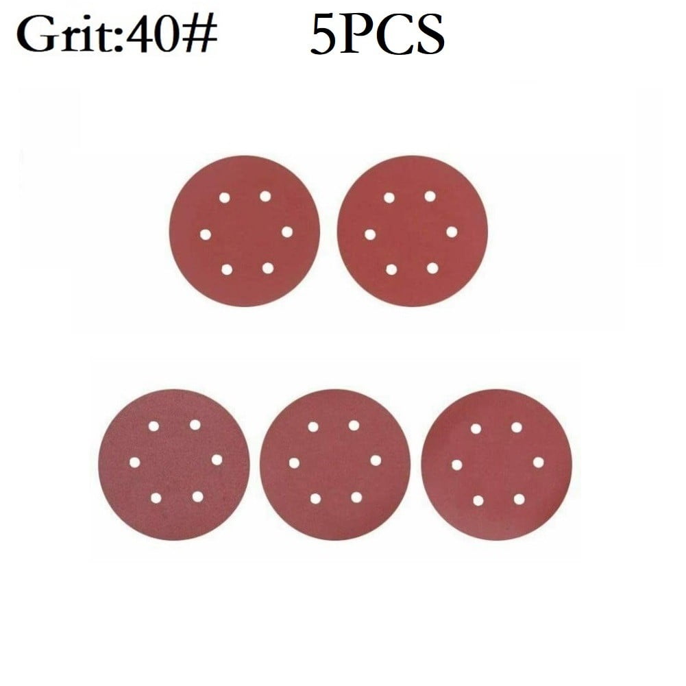 BTOER Professional Sandpaper 225mm 6 Hole Sanding Paper 40-2000grit ...