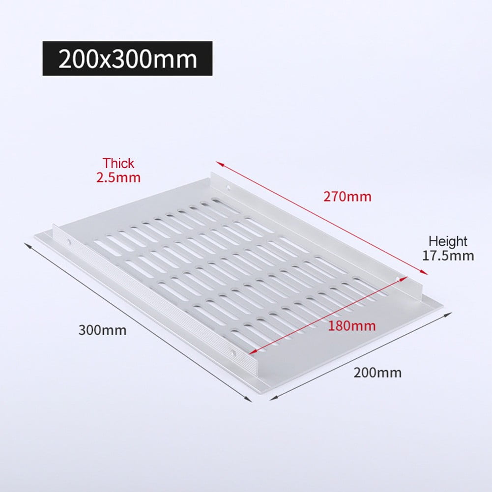 BTOER Rectangular Air Vent Cover Ventilation Grille For Wardrobe Shoe ...