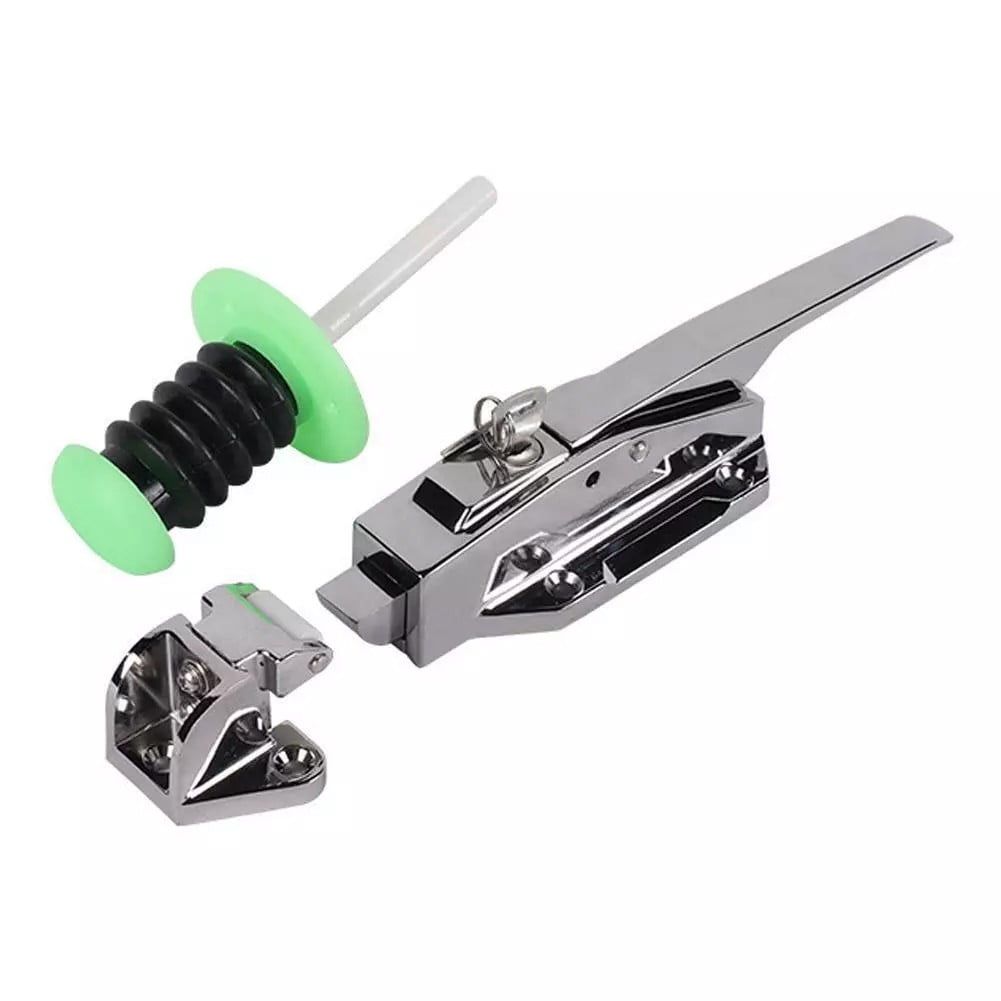 BTOER Robust Freezer Door Handle with Reliable Latch and Key for Walk ...