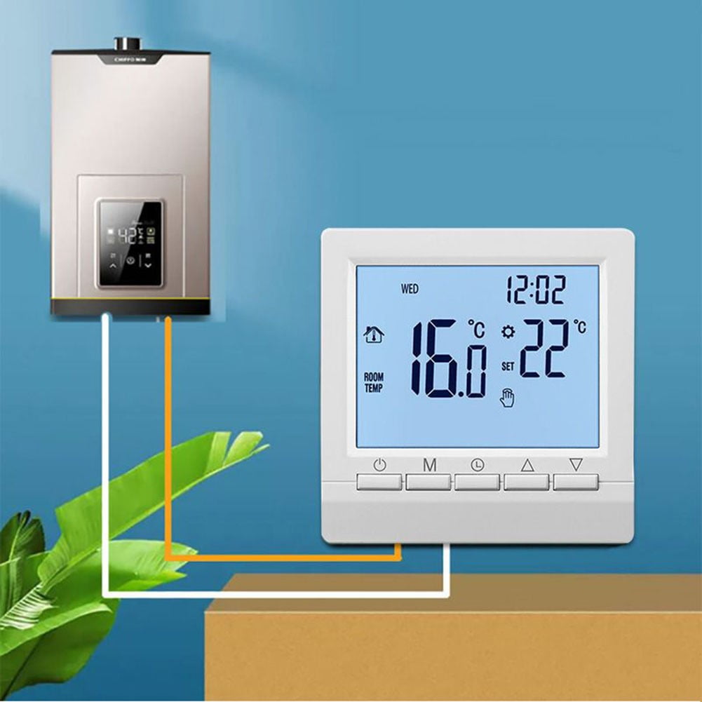 BTOER Room Wall Mounted Temperature Controller Thermostat Digital LCD ...