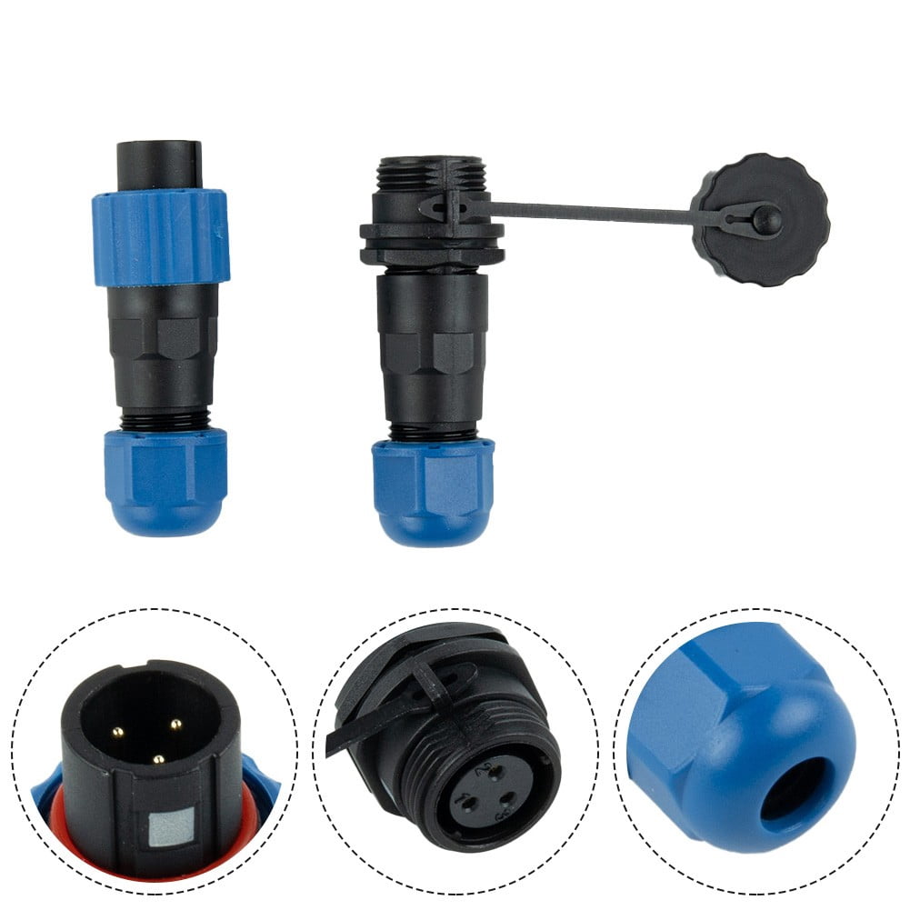 BTOER SP13 IP68 Waterproof 2,3,4,5,6,7 pin and Socket Inline Connector ...