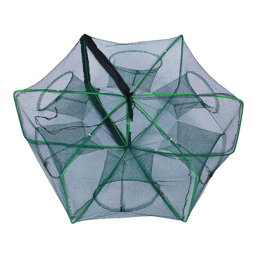 BTOER Self-folding Fishing Trap Net Fish Bait Trap for Fishing Crayfish ...