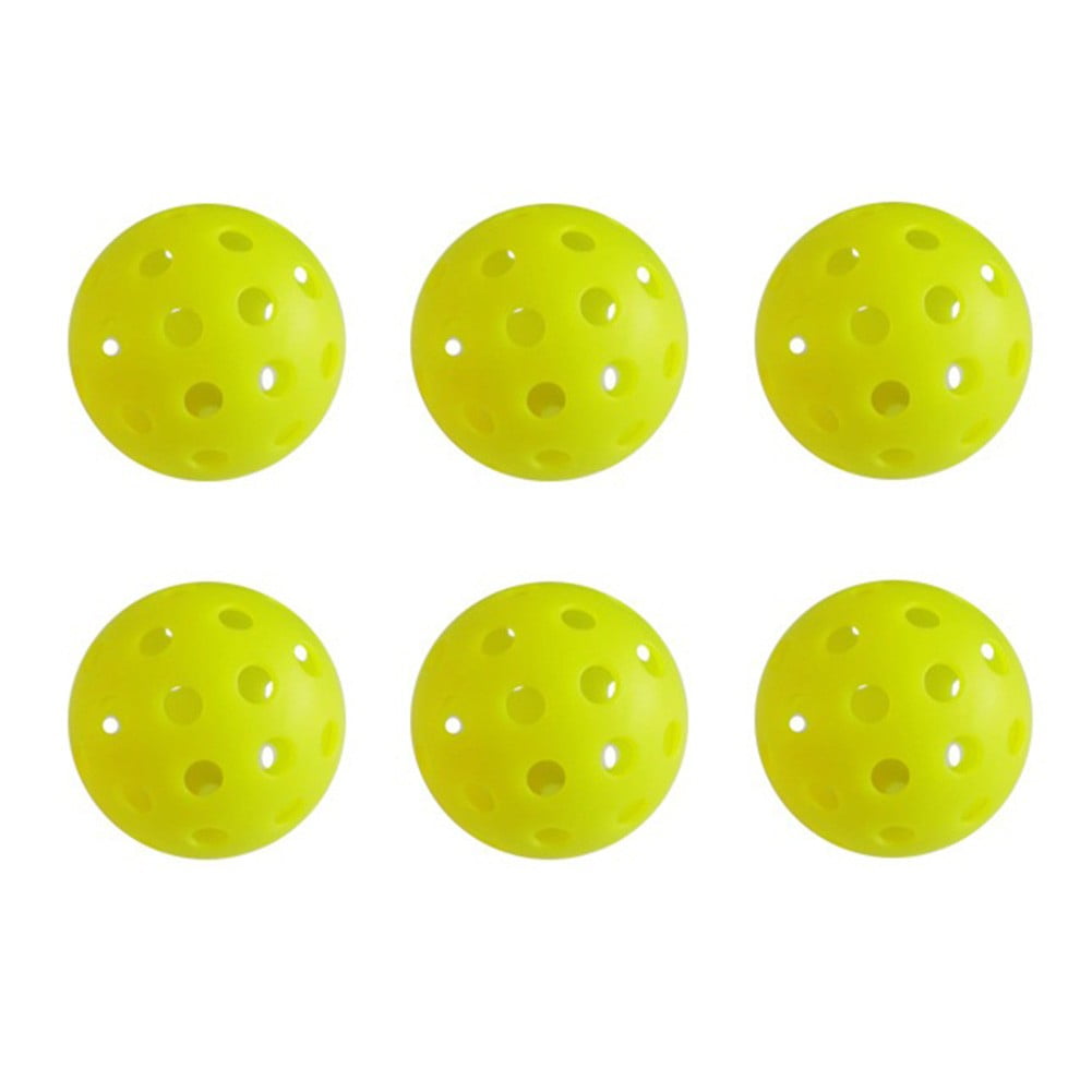 BTOER Set of 6 Glow in the Dark Pickleballs for Enhanced Night Play ...