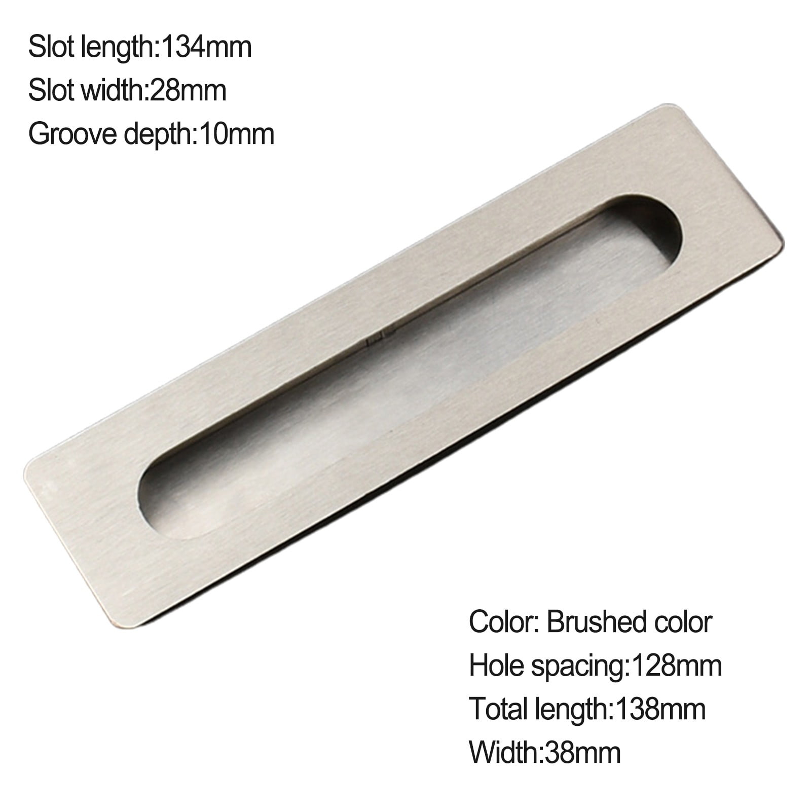 BTOER Sliding Door Handle Slotted Recessed Handle Cabinet Closet ...