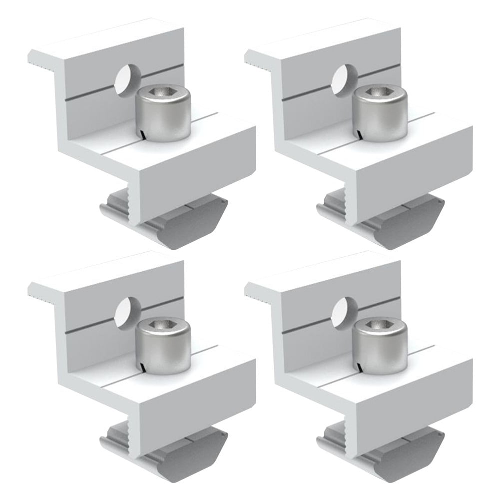 BTOER Solar Module Holder End Medium Clamp 30-35MM Kit Solar Panel ...