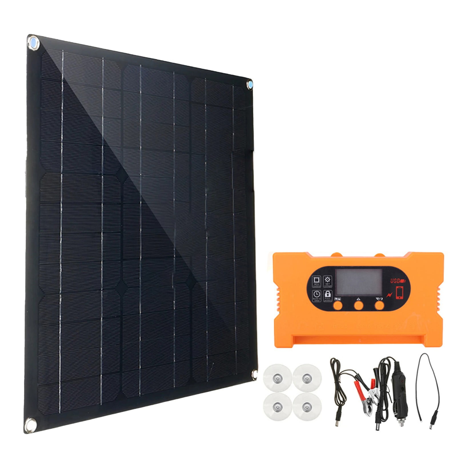 BTOER Solar Panel Kit 30W 12-18V Flexible Monocrystalline High ...